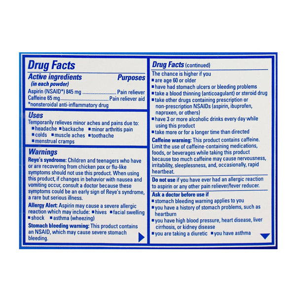 All Travel Sizes: Wholesale B.C. Aspirin Powder - Pack of 2: B.C.