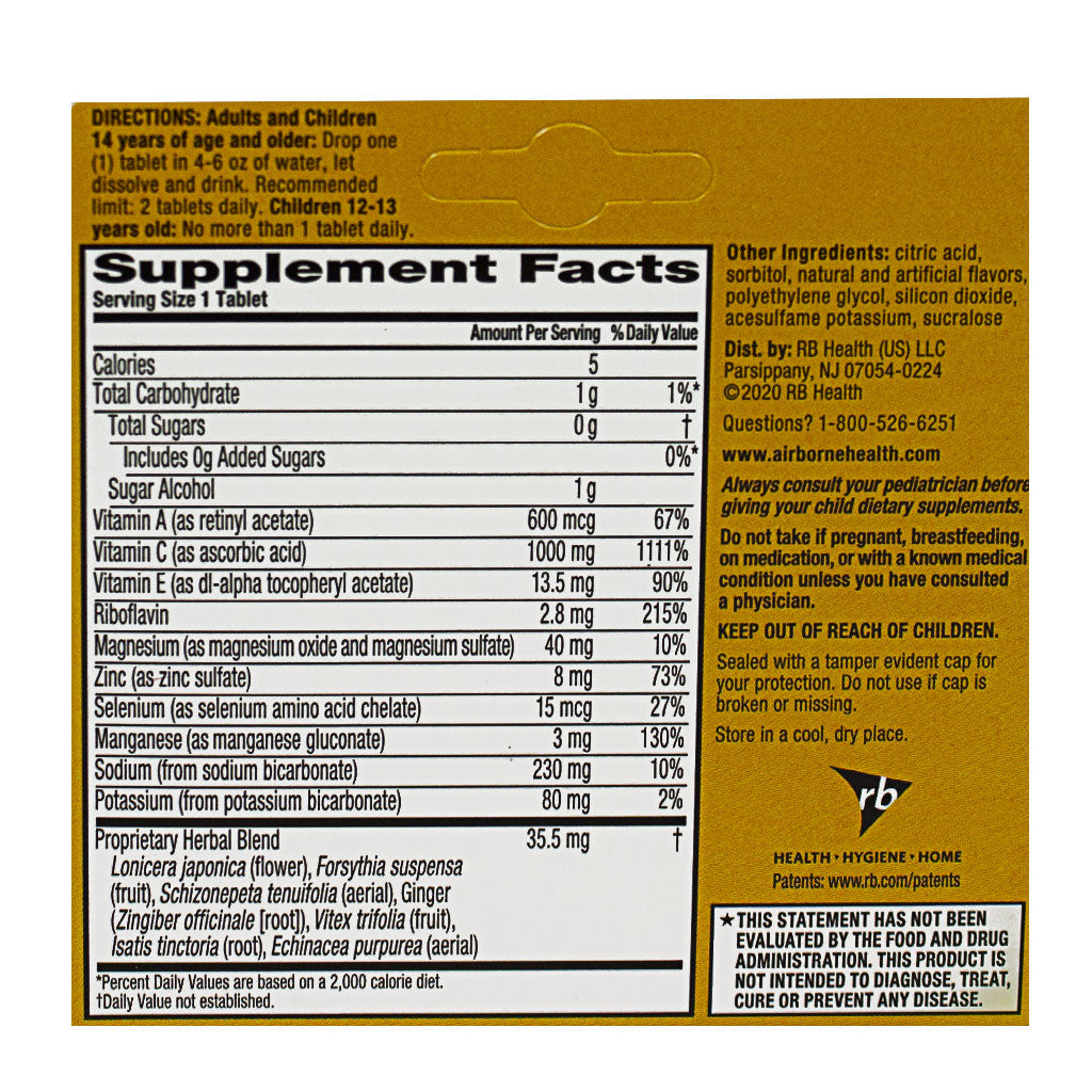All Travel Sizes: Wholesale Airborne Supplement - Box of 10: Airborne