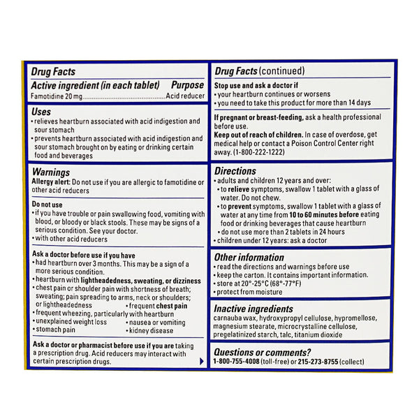 All Travel Sizes: Wholesale Pepcid AC Maximum Strength Acid Reducer ...