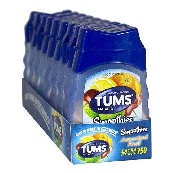 All Travel Sizes: Wholesale Tums EX Smoothies Assorted Fruit Antacid ...