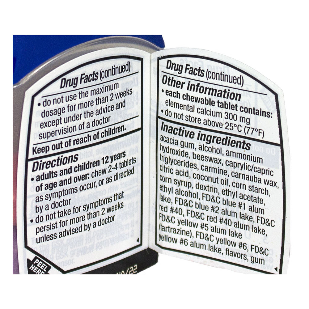 All Travel Sizes: Wholesale Tums Chewy Bites Mixed Berry – Bottle of 8 ...