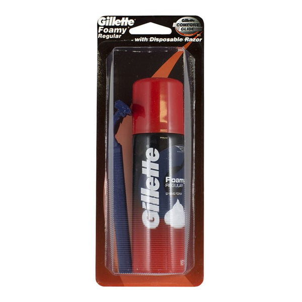 All Travel Sizes: Wholesale Gillette Foamy Shave Cream & Razor - 2 oz ...