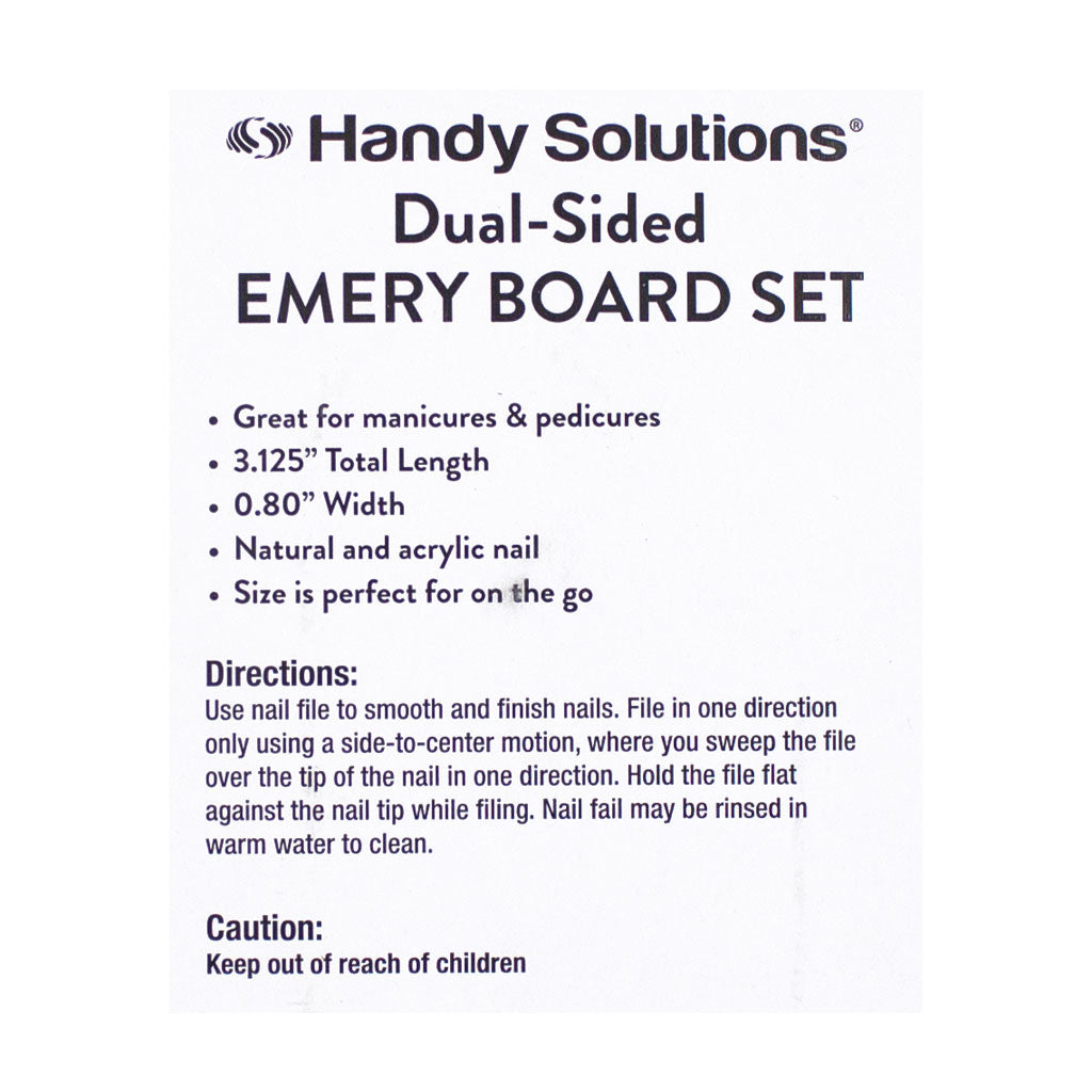 All Travel Sizes: Wholesale Handy Solutions Emery Boards - Card of 2 ...