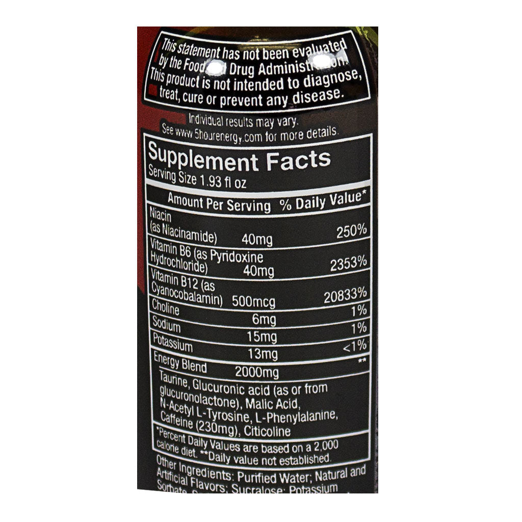 All Travel Sizes: Wholesale 5-Hour Extra Strength Energy Drink - 1.93 ...