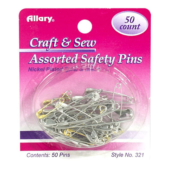 All Travel Sizes: Wholesale Allary Safety Pins - Box of 50: Accessories