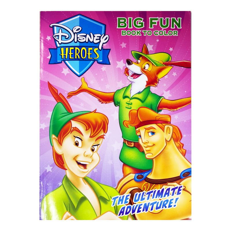 disney heroes coloring book